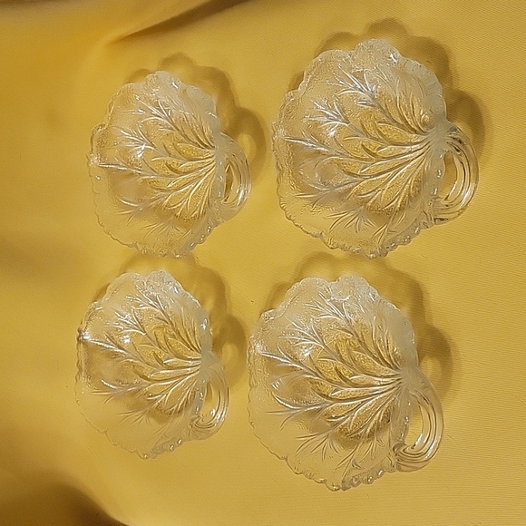 Dining | Crystal Leaf Candy Dish Set Of 4 | Poshmark